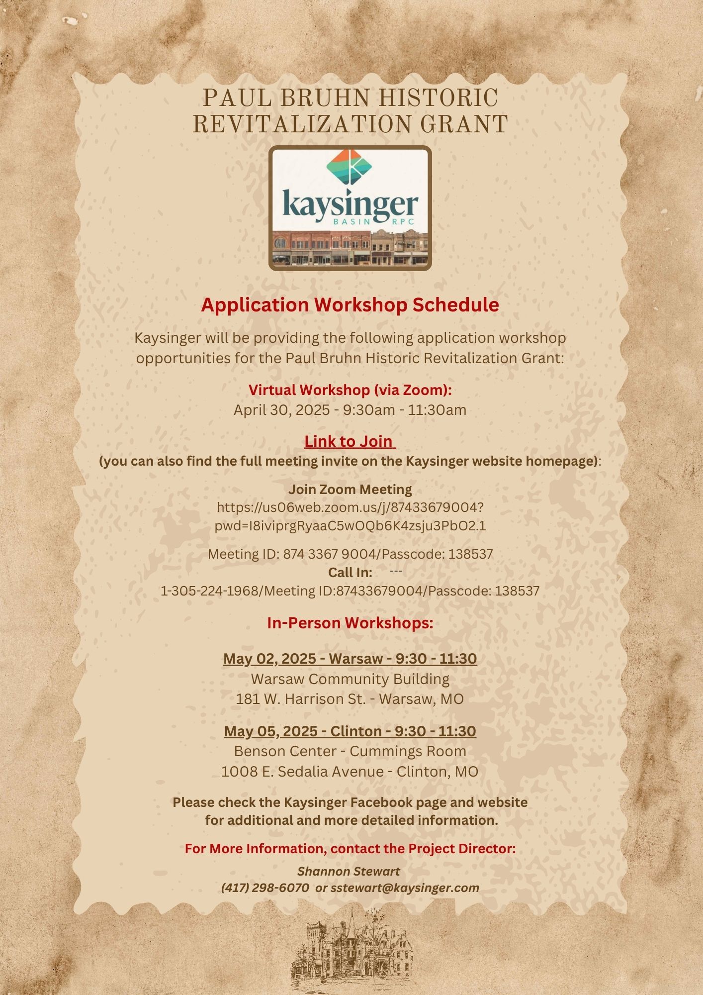 Paul Bruhn Historic Revitalization Grant Program - Kaysinger Basin ...